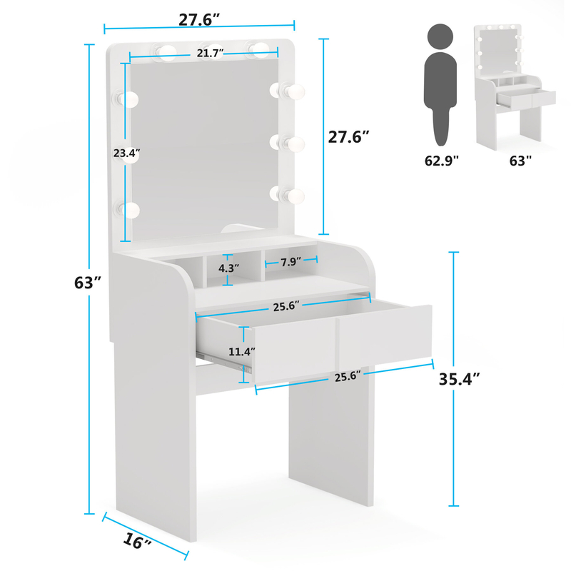 Baldon Vanity Set with Mirror | Foter