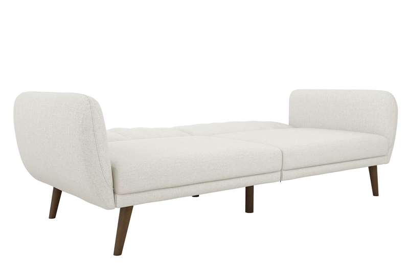 Novogratz Brittany 81.5" Round Arm Convertible Sofa | Foter