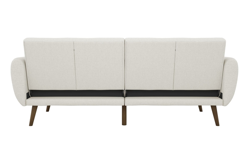 Novogratz Brittany 81.5" Round Arm Convertible Sofa | Foter