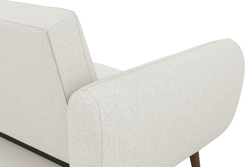 Novogratz Brittany 81.5" Round Arm Convertible Sofa | Foter