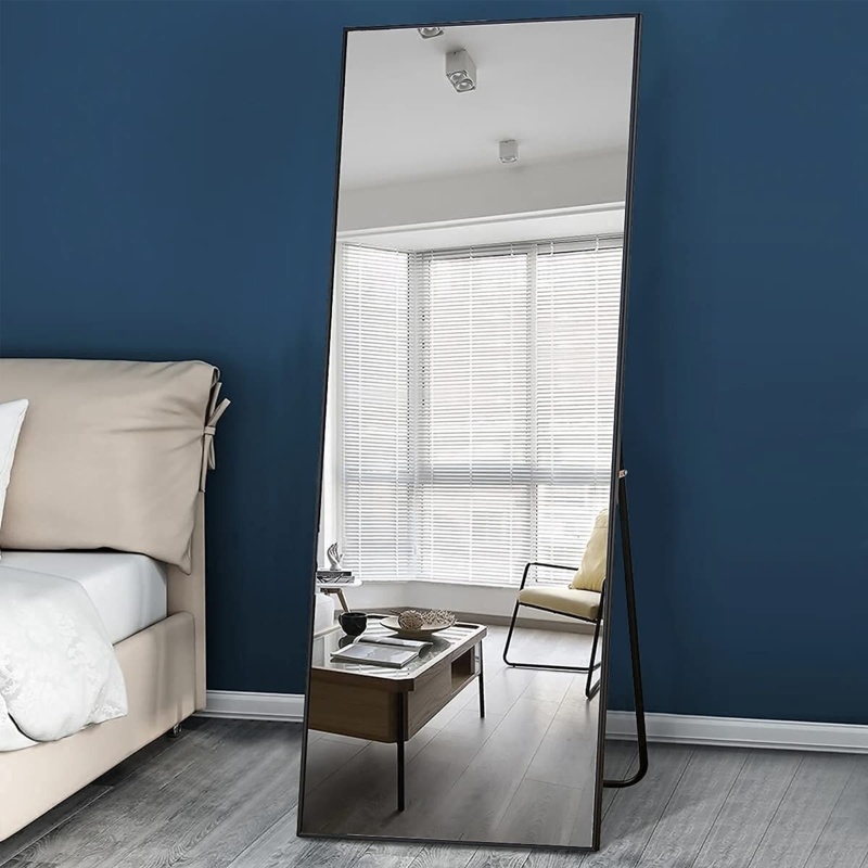 Derrel Rectangle Metal Floor Mirror | Foter