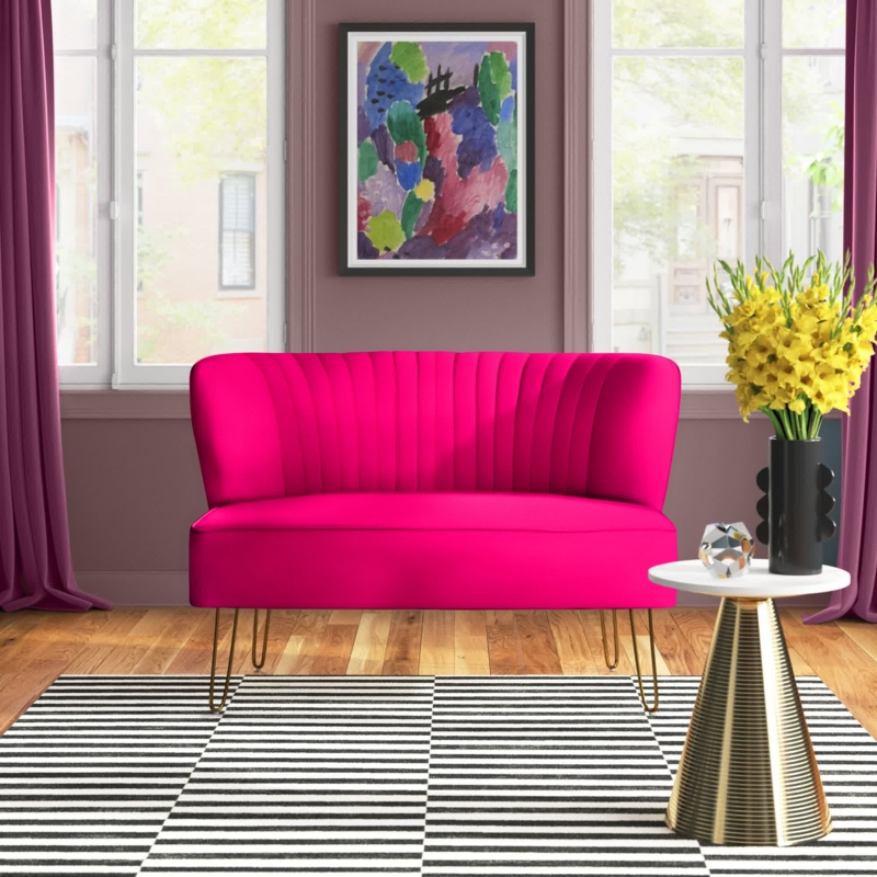 Celisha 45'' Upholstered Loveseat | Foter