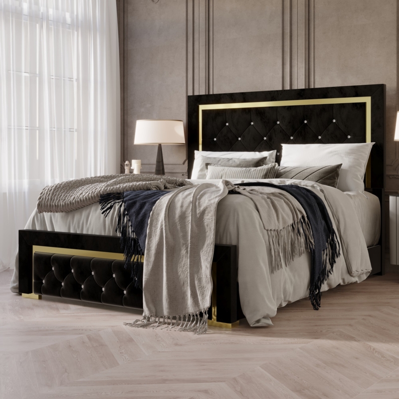 Crossett Upholstered Standard Bed | Foter