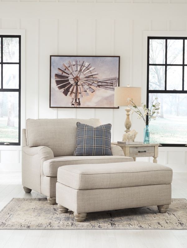 Addilyn Upholstered Armchair with Ottoman | Foter