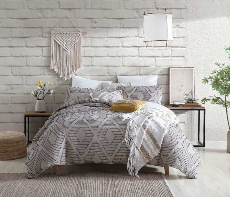 Linzy Boho Tufted Reversible Comforter Set | Foter