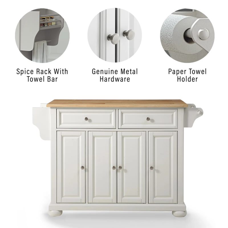 Monty Solid Wood Kitchen Island | Foter