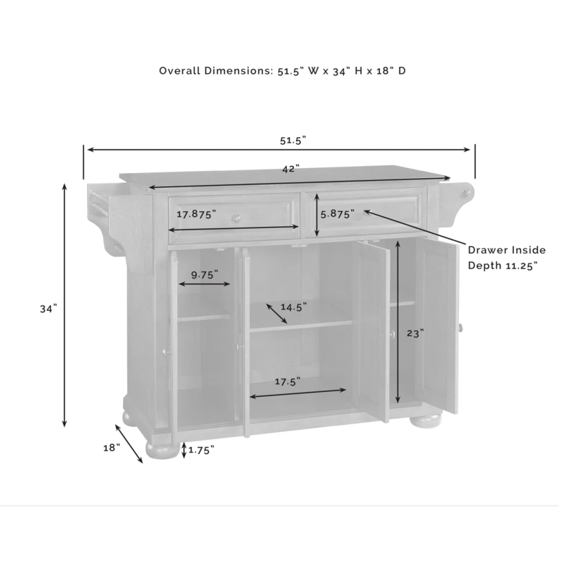 Monty Solid Wood Kitchen Island | Foter