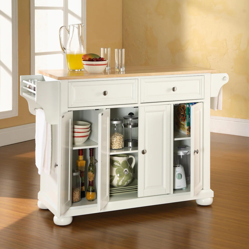 Monty Solid Wood Kitchen Island | Foter