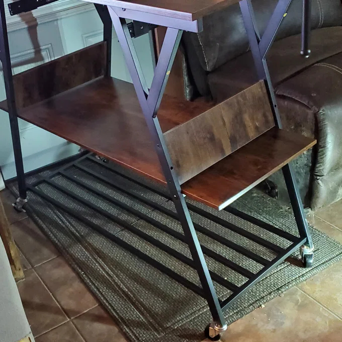 Teitelbaum Versatile Kitchen Trolley with Storage and Lockable Wheels ...