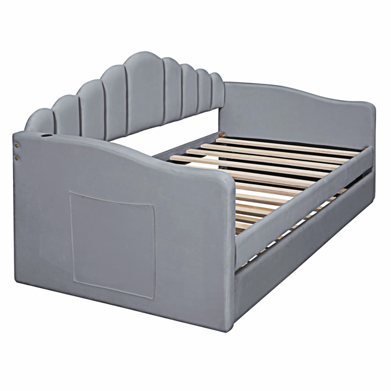 Aarion Upholstered Daybed with Trundle | Foter