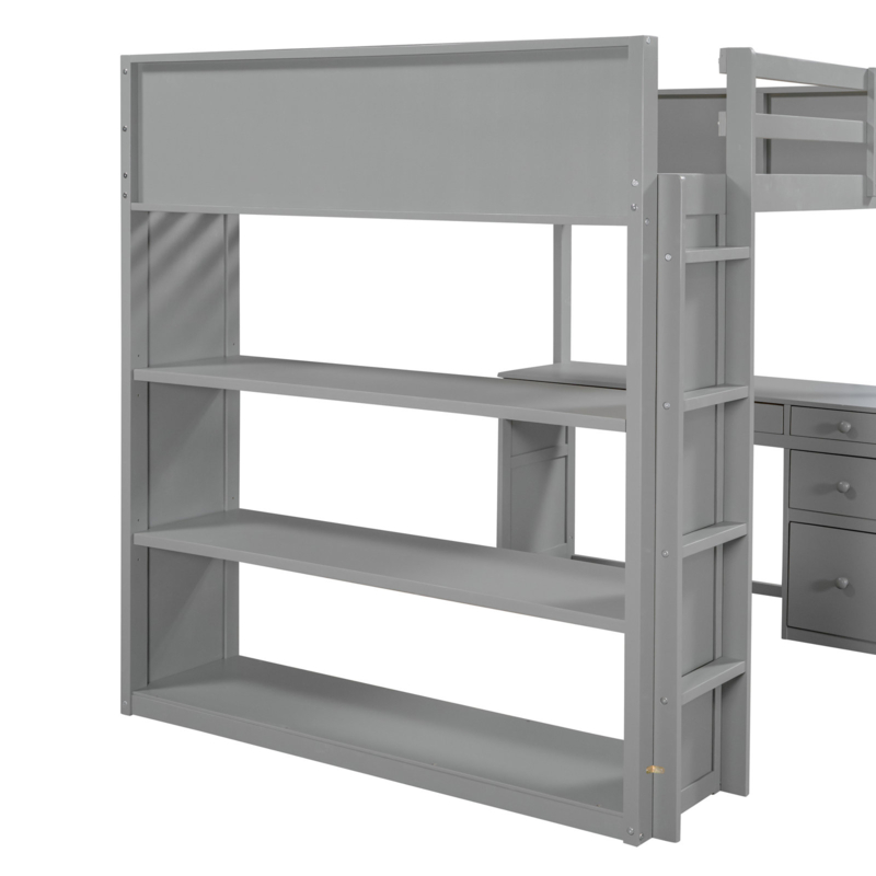 Harmonie Kids Loft Bed with Drawers | Foter