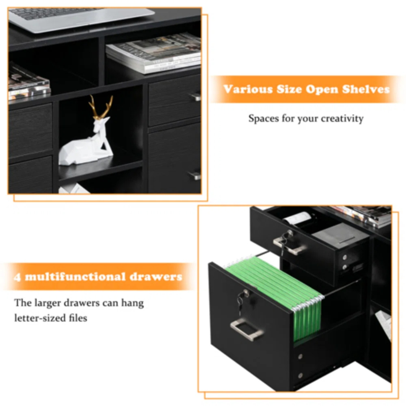 Audri 41'' Wide 4 -Drawer Mobile File Cabinet | Foter