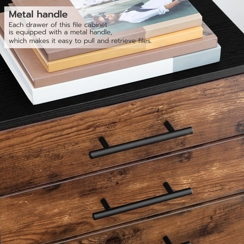 Braxx 15.7'' Wide 3 -Drawer Mobile File Cabinet | Foter