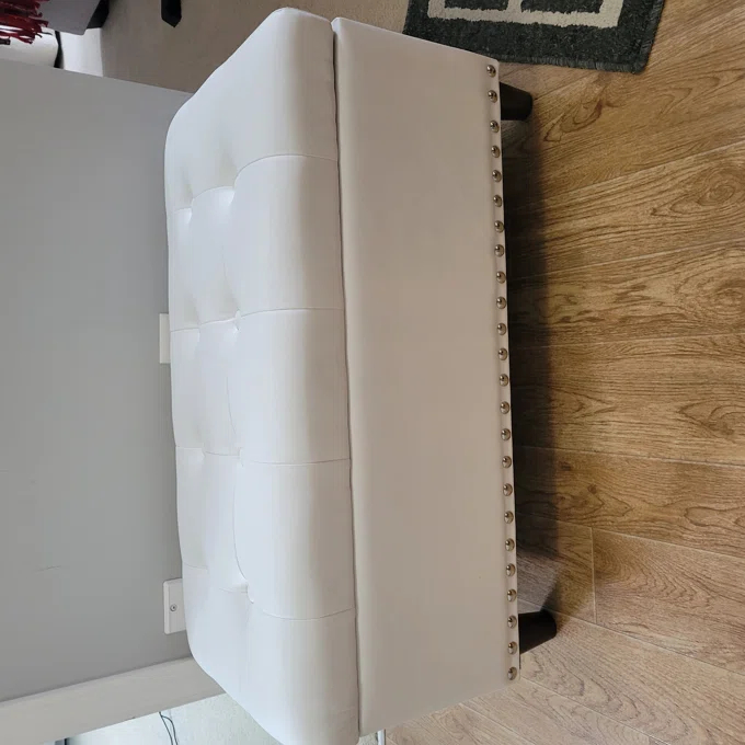Gagny Faux Leather Storage Ottoman | Foter