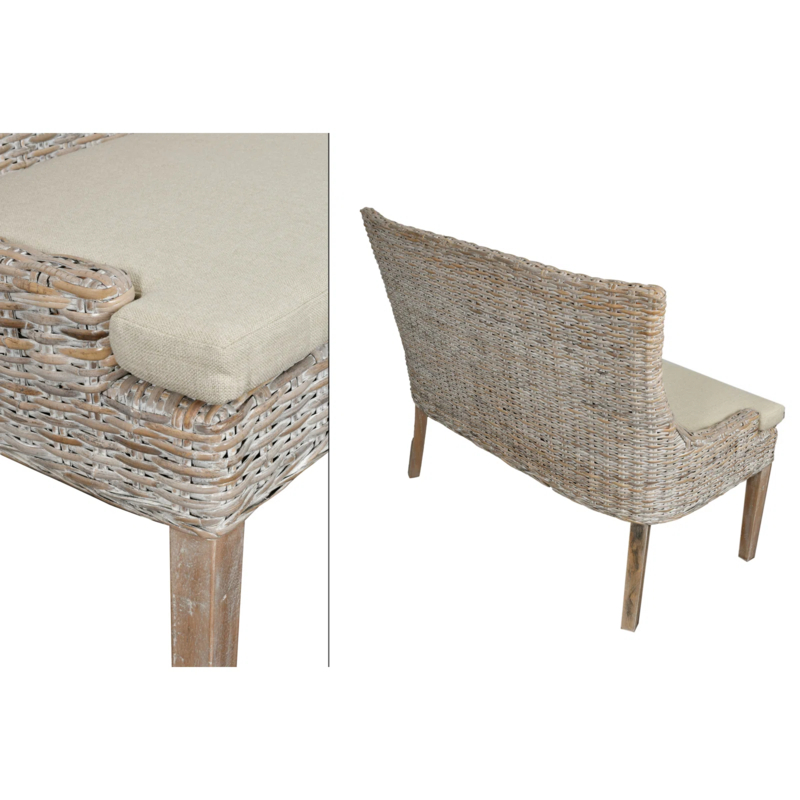 Delaura Linen Upholstered Bench | Foter