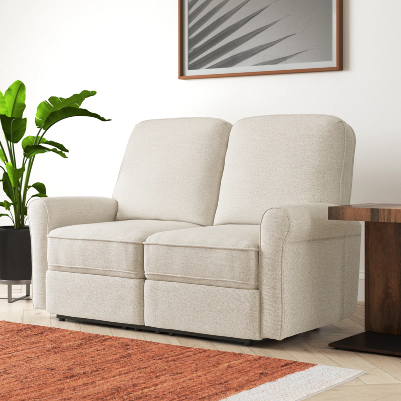 Brigita 64.5'' Upholstered Reclining Loveseat | Foter