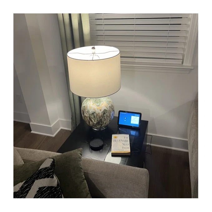 Ashwina Waverly Glass Table Lamp | Foter
