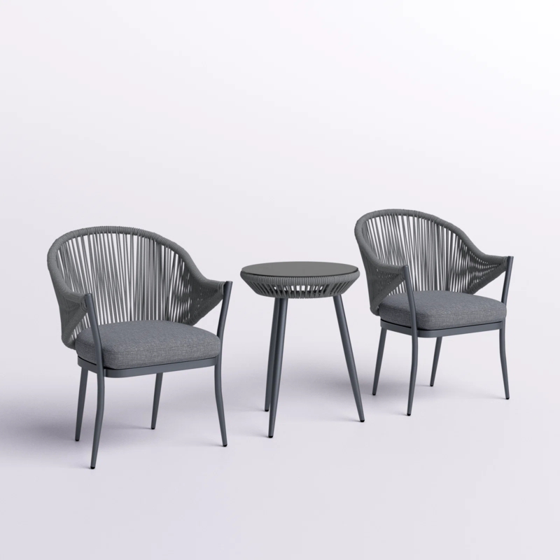 Brandsville 2 - Person Round Outdoor Dining Set with Cushions | Foter